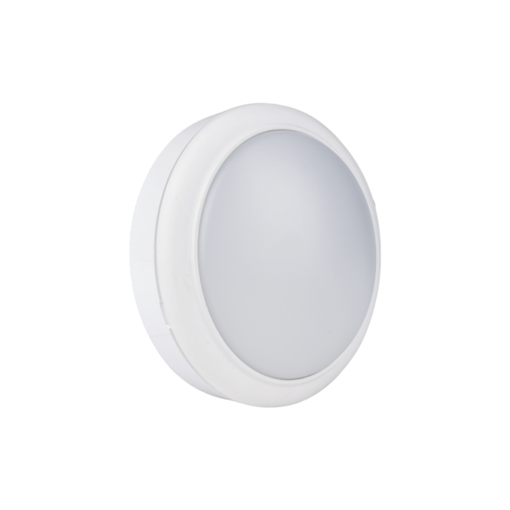 15W LED Daylight 6500K Round White Trim Bulkhead IP65 Wa ...