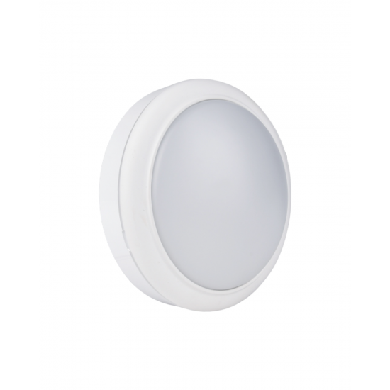 15W LED Daylight 6500K Round White Trim Bulkhead IP65 Wa ...