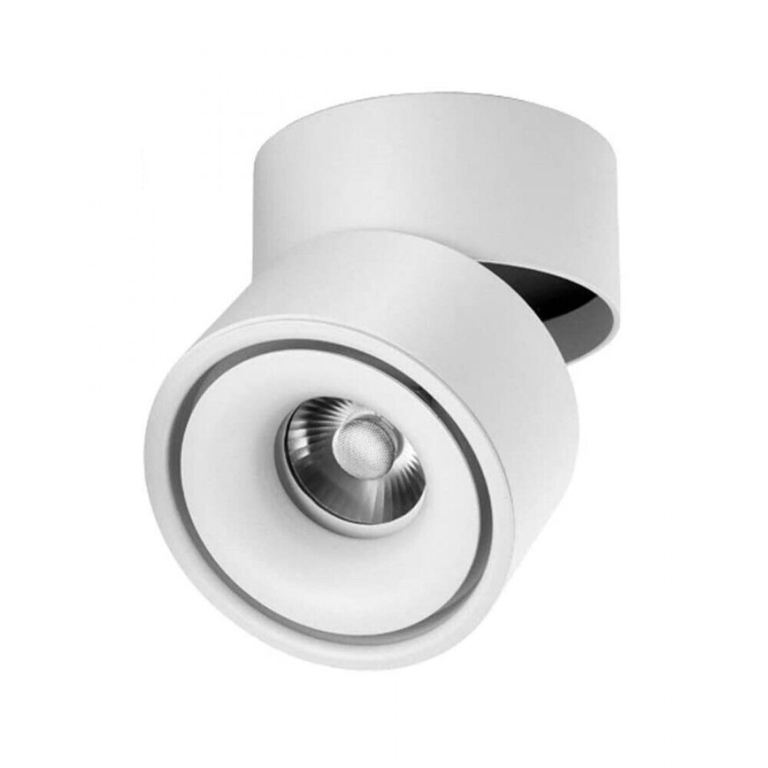 15W LED Ceiling Surface Mount Cylinder Tilt Downlight White ...