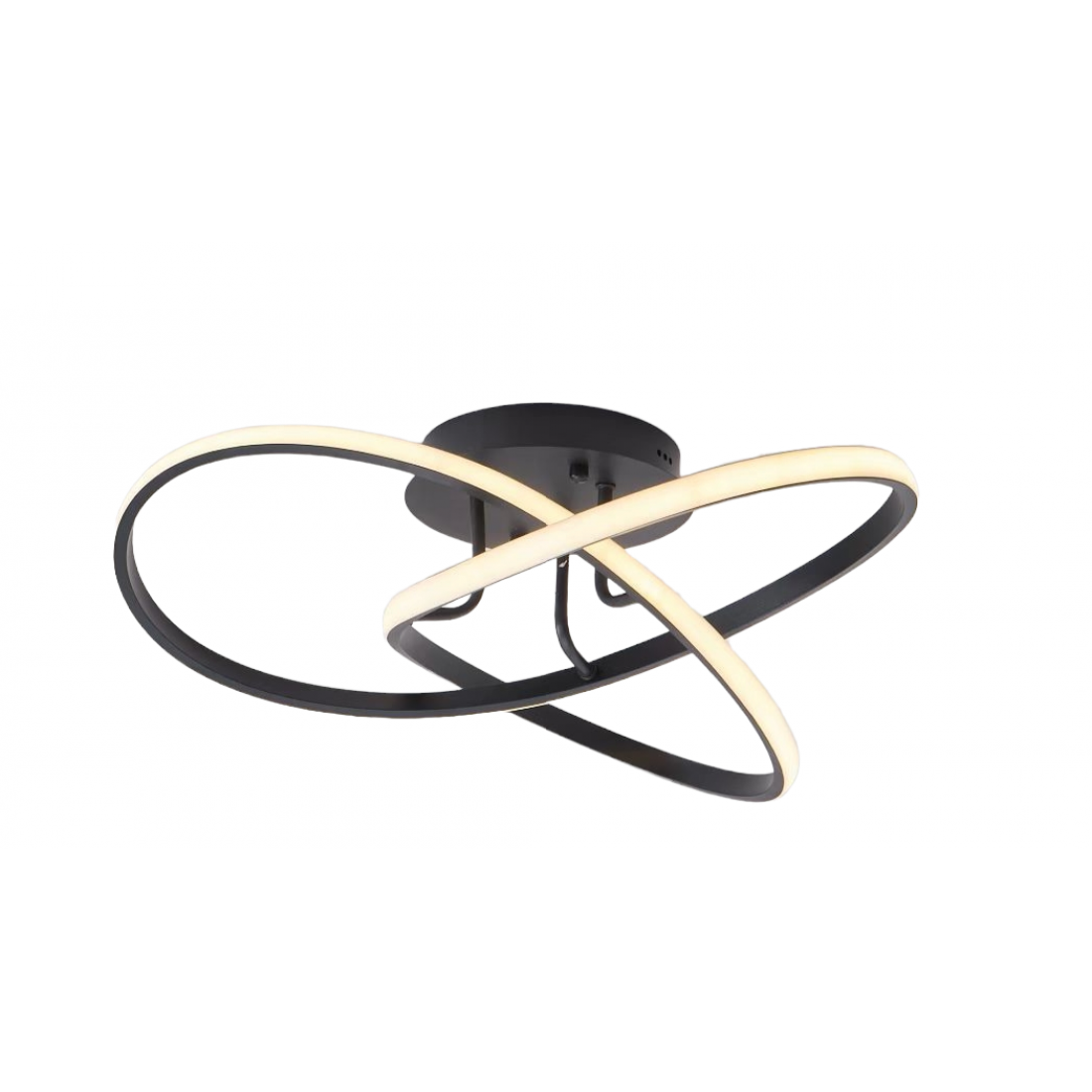 Lighting : 30W Led Matt Black Crossover Swirl Led Ceiling ...