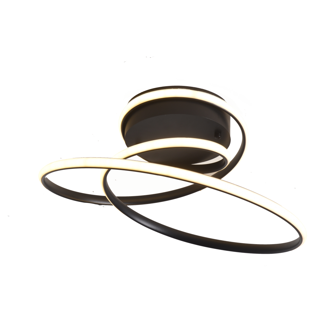 Lighting : 30W Led Matt Black Round Circle Led Ceiling Light ...