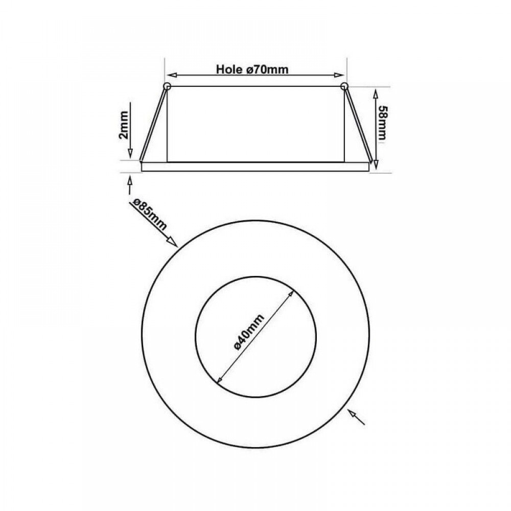Led Integrated Downlight : LED 7W White Recessed Ceiling ...