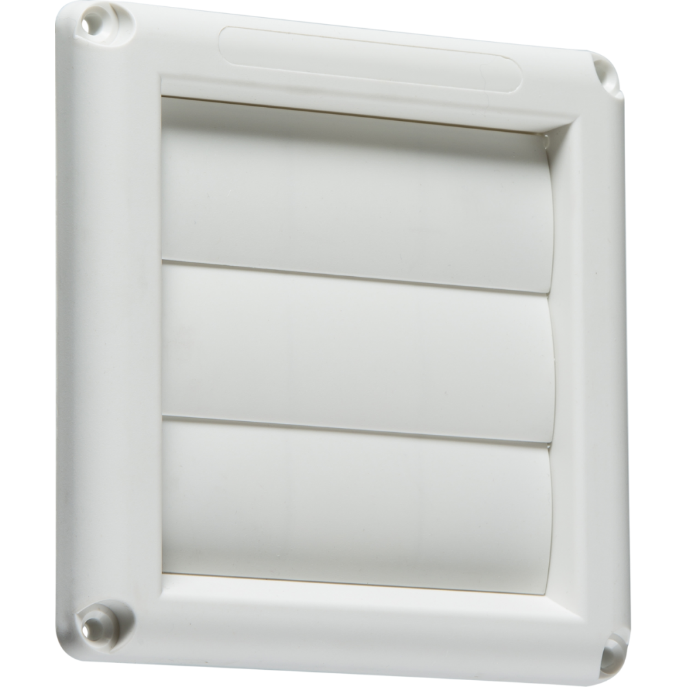 100mm/4 inch Extractor Fan Gravity Shutter - White