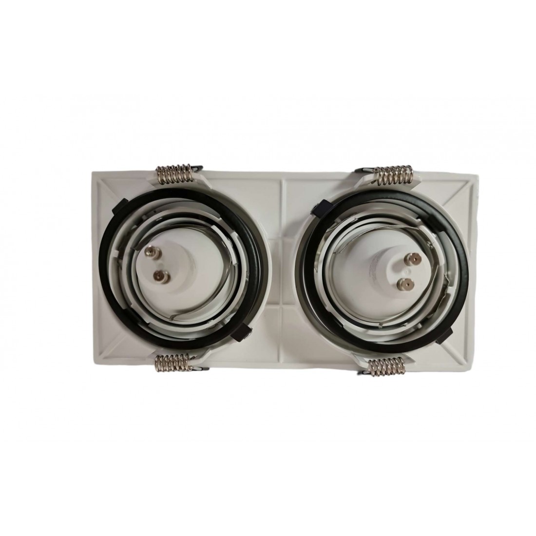 Square Downlight : Twin GU10 Recessed 350° Adjustable Tilt ...