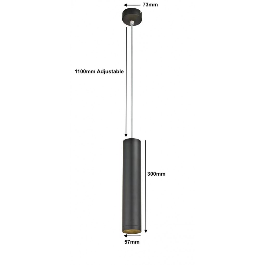 Surface Mount Modern GU10 Tube Ceiling Pendant Light Fitting ...