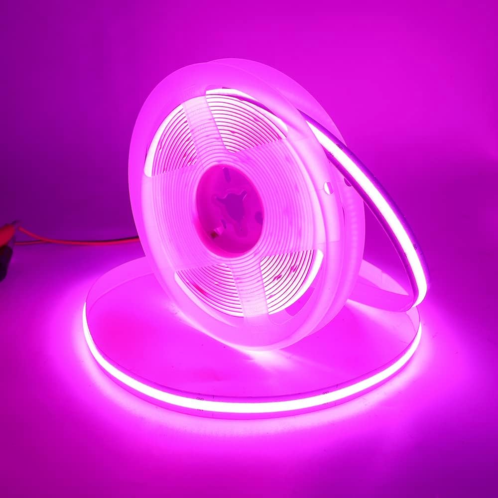 24V Pink COB Led Striplight - 10W - CRI 90 - 5M Roll