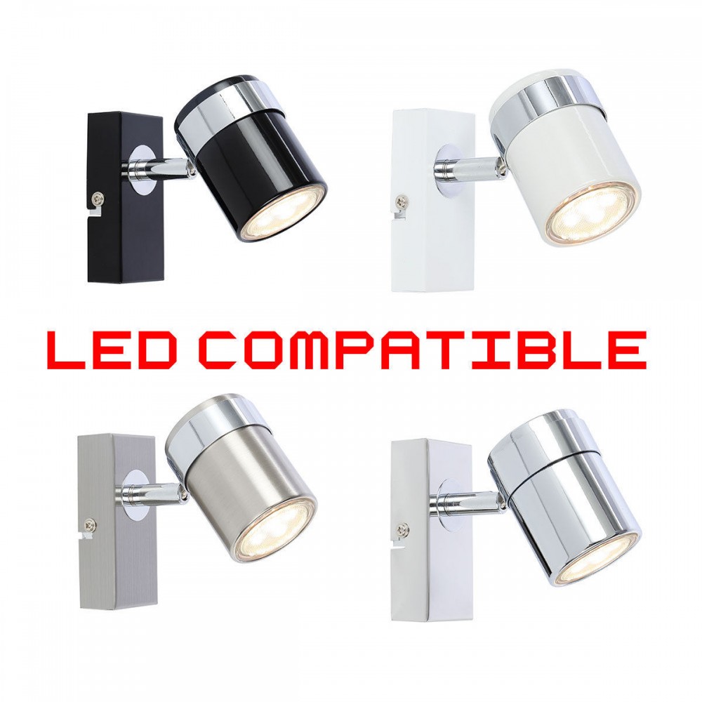 1 Way Light : Single LED Ceiling or Wall Spotlight Spot Lights ...