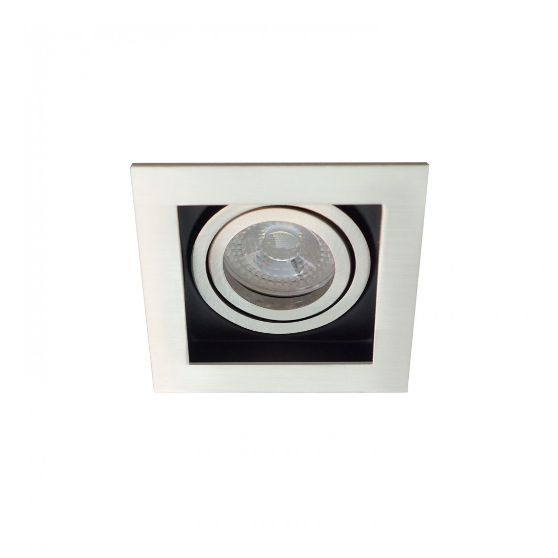 Premium Square Tilt GU10 Downlight Spotlight Satin and Black ...